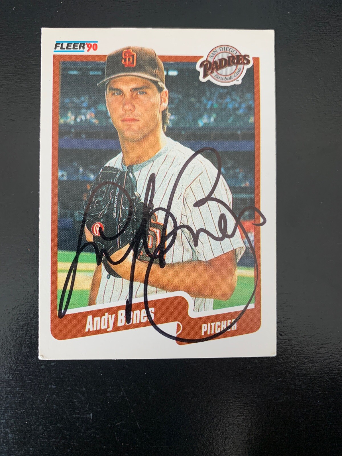 Autographed Andy Benes San Diego Padres 1990 Fleer #151 | eBay