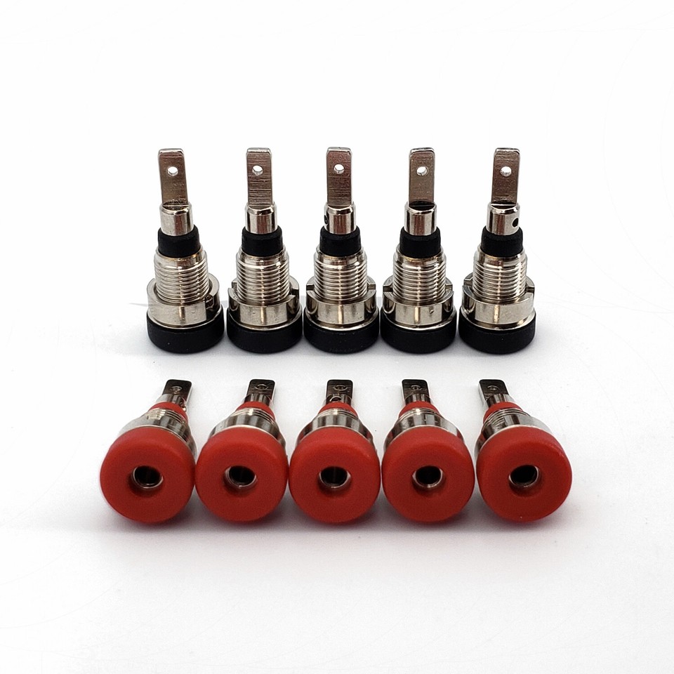 10Pcs 2mm Banana Female Mini Jack Chassis Panel Mount Test Socket ...