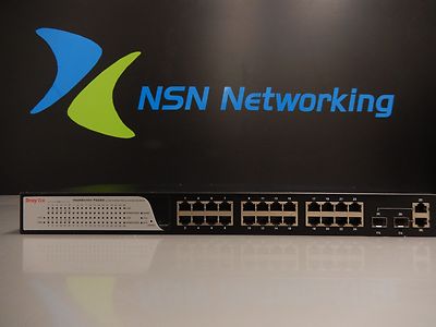 DrayTek VigorSwitch P2260 24-Port Managed PoE 10/100 Layer 2 Switch | eBay
