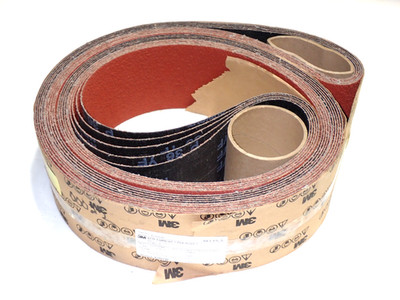 (5 Pack) 3M 4” x 132" P36 YF RB CLOTH Sanding Grinding Belt 577F NEW | eBay