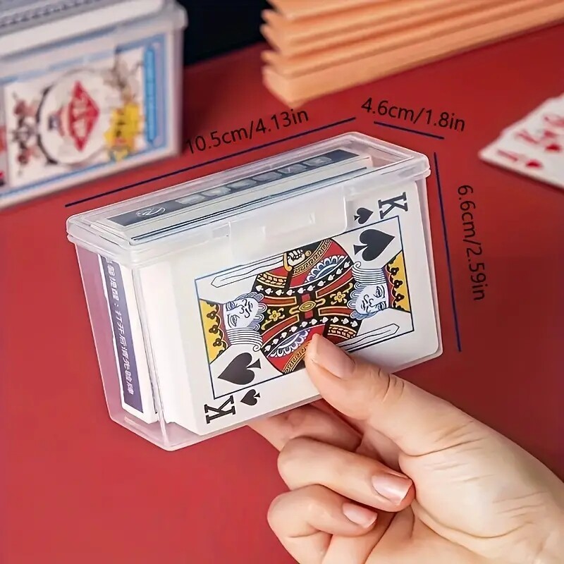 Playing Card Box Clear Deck Box Plastic Two Poker Pictures Can Be ...