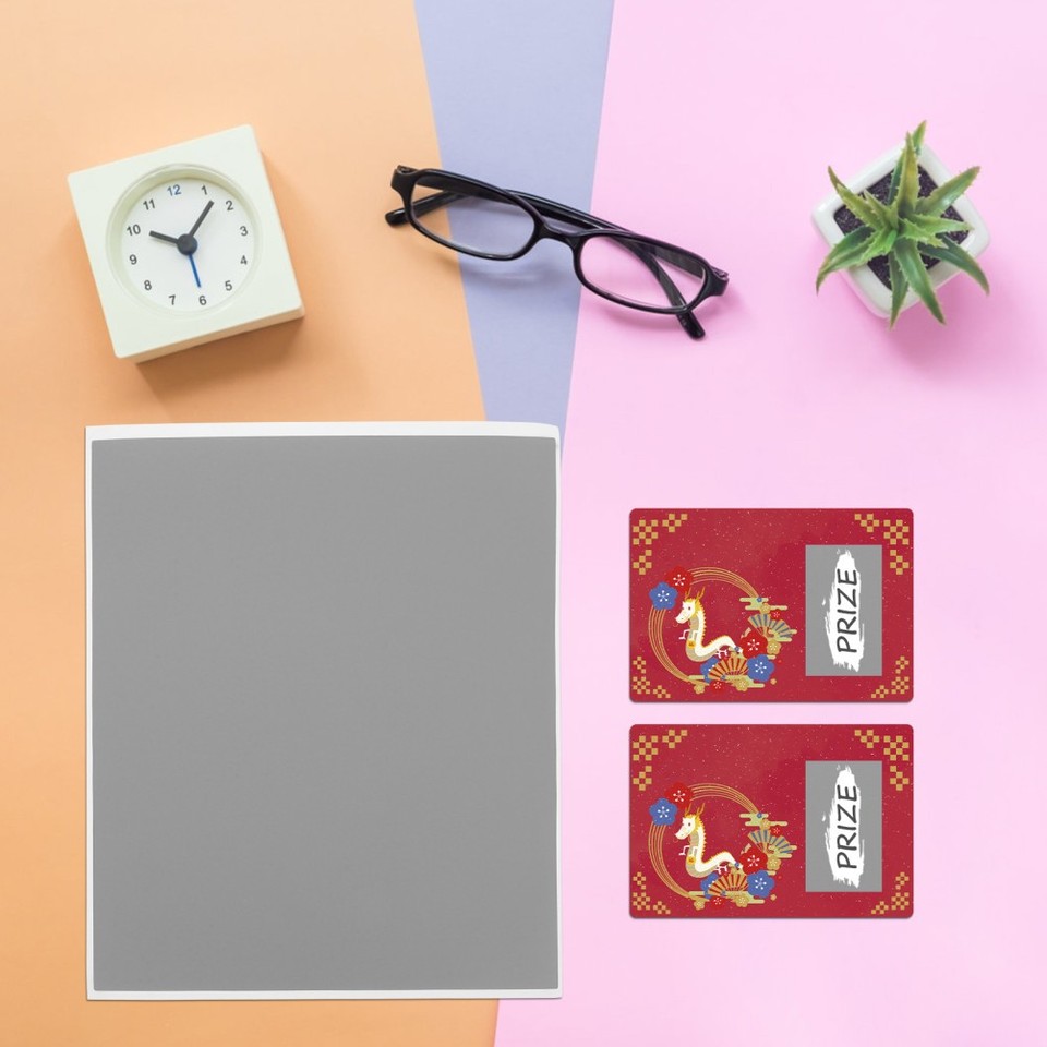 5 Sheets Self Adhesive Scratch off Labels Self-adhesive Stickers | eBay ...