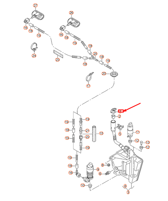 Audi A1 Sportback GB Windscreen Washer Tank Filler Neck Cap 3Q0955455 ...