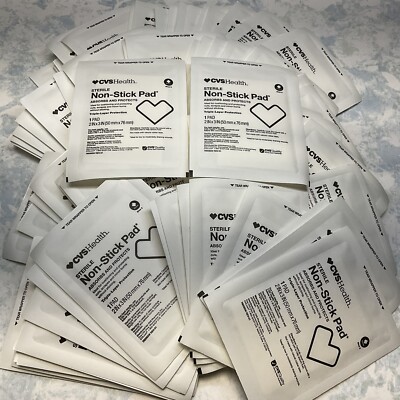 Sterile Non-Stick Pads Triple Layer Protection ( 2 IN x 3 IN ) 80 Ct ...