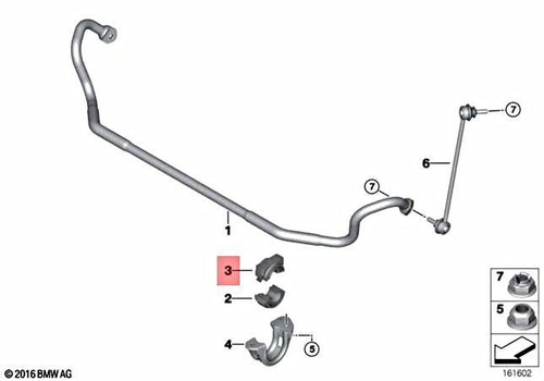Genuine BMW M M3 M3 CRT E82 Rubber Mount Stabiliser Upper Section ...
