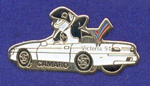 Orca Killer Whale Mascot Driving Chevrolet Camaro Convertible ...