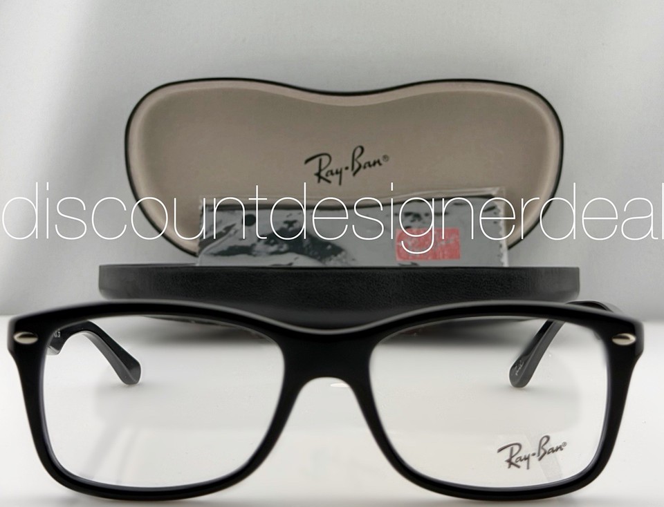 Ray-Ban RB 5228 Eyeglass Frames Black 2000EX 53mm Optical Clear Demo ...