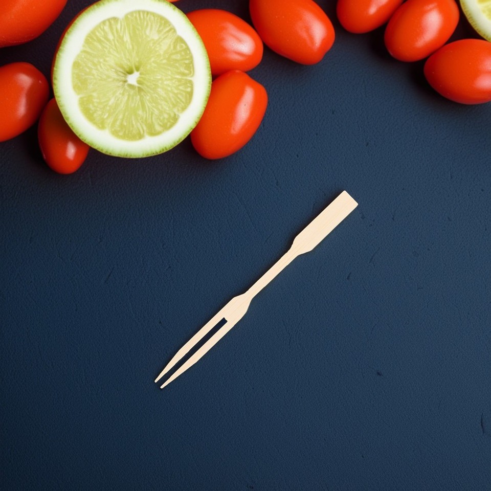 200PCS Bamboo Appetizer Forks Mini Food Picks Party Forks for Fruit ...