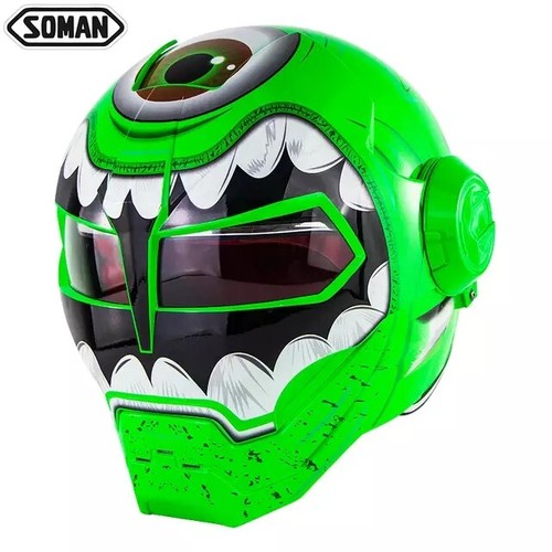 DOT Robot Motobike Moto Modular Flip Up Helmets Motorcycle Full Face ...