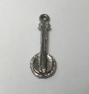 Vintage Sterling Silver Banjo Bracelet Charm String Musical Stringed ...
