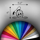 5.2" PEEKING DONALD Vinyl Decal Sticker Car Window Laptop Disney Duck ...