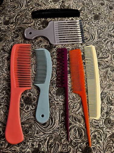 Vintage Combs Lot of 7 Variety Sizes Unbreakable Ace | eBay Australia