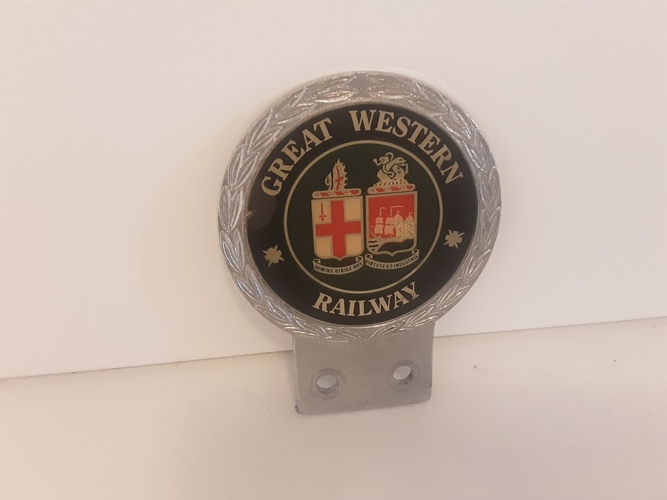 VINTAGE 1960s GREAT WESTERN RAILWAY CAR BADGE~GWR EARLY STEAM ...
