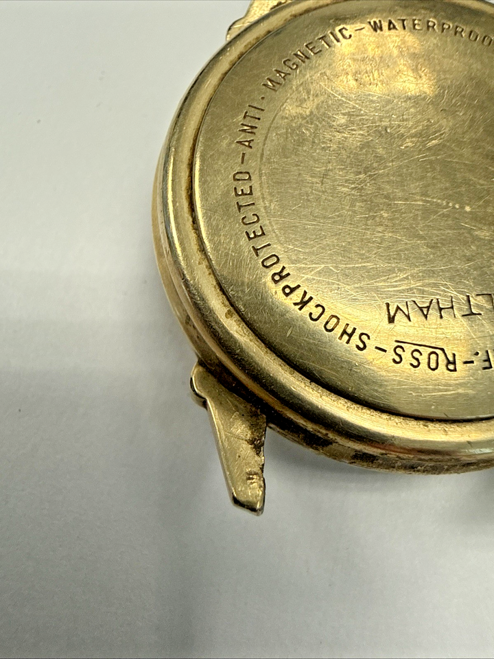 Vintage Rare Waltham 100 Self Winding 100 Jewels 10 K GF Case W/Red ...
