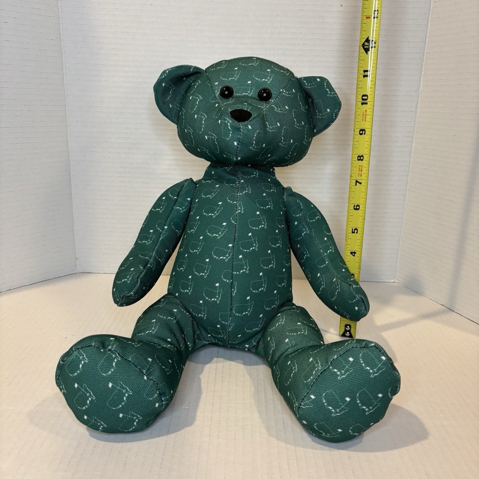 Masters Bear Signature Logo Print Augusta National Green Rare Teddy ...