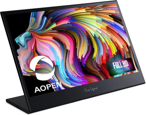 AOPEN Fire Legend Touchscreen 15.6 FHD IPS Portable Monitor Ultra Slim ...