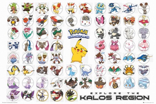 Poster - Pokemon - Explore Kalos Region - 91x61.5cm - Pikachu - Gb Eye ...
