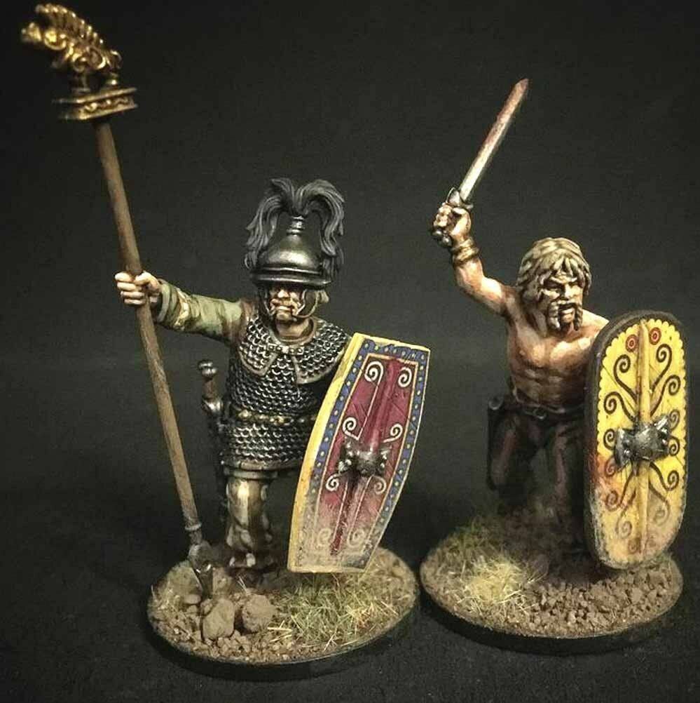 Ancient Gallic Warriors (x48) 28mm unpainted figures Victrix VXA030 ...