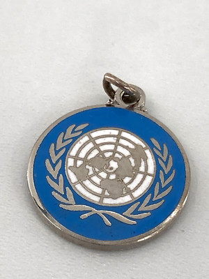 Vintage United Nations UN World Countries Symbol Sterling Silver Charm ...