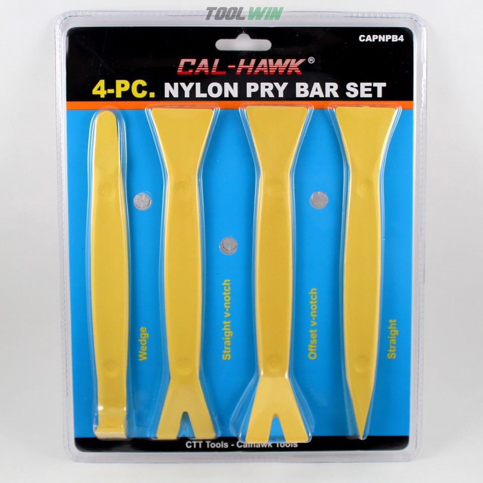 4pc Nylon Pry Bar Set Dash Panel Plastic Trim Molding Remover Car Panel ...