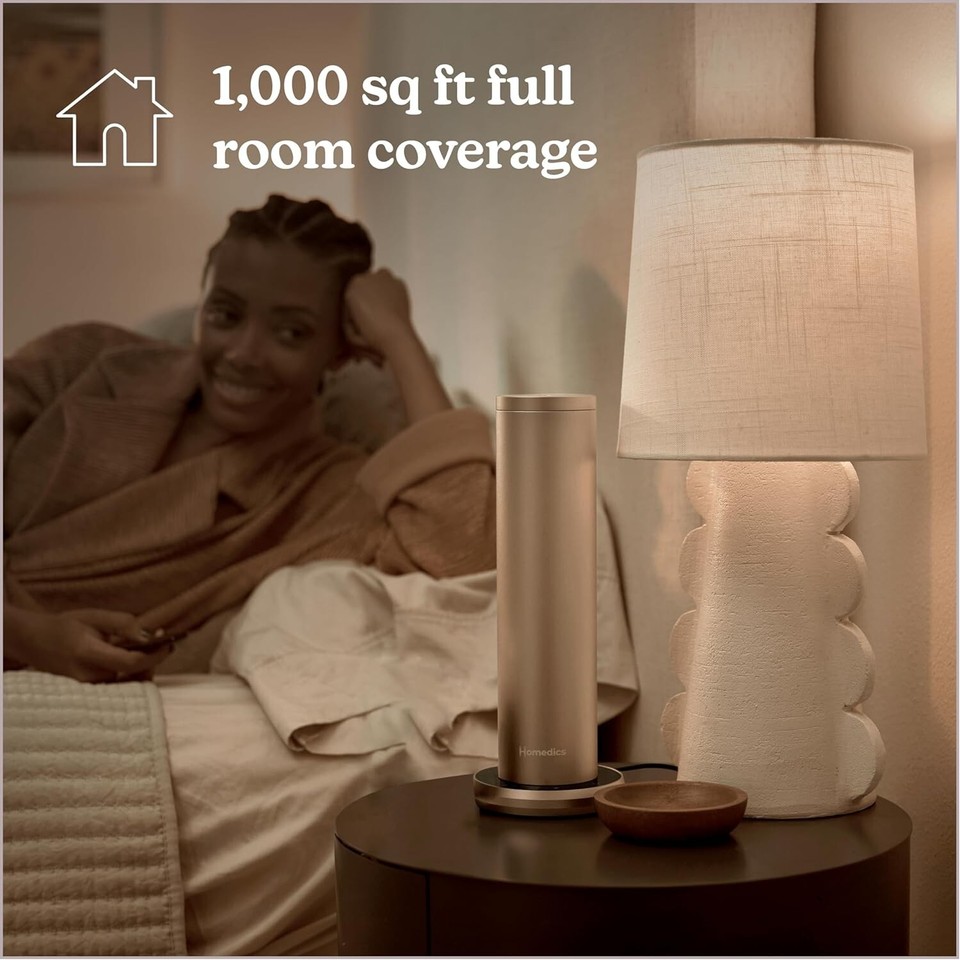 New Homedics SereneScent Waterless Aroma Diffuser Sleek Technology Fast ...