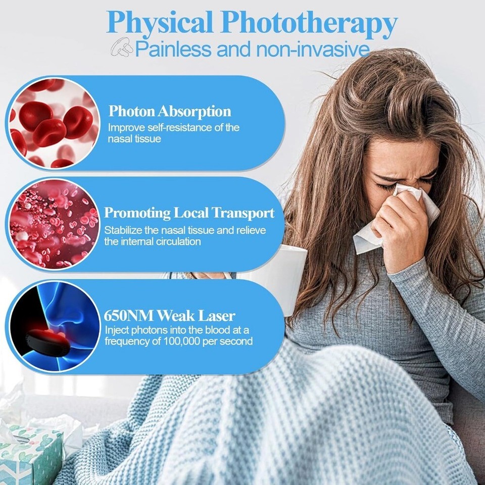 Red Light Nasal Device for Cold & Sinus Relief - RespiRelief Therapy | eBay