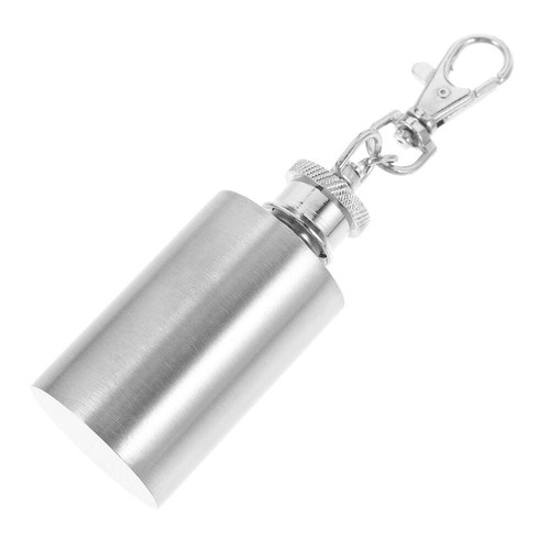 Stainless Steel Key Chain Flasks Mini Keychain Discreet Metal | eBay