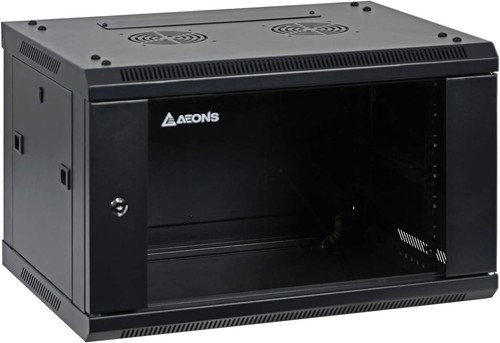 Aeons 6U Signature Wall Mount 19-inch IT Cabinet Enclosure Server Rack ...