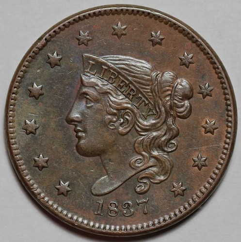 1837 Coronet Head Large Cent - US 1c Copper Coin | eBay