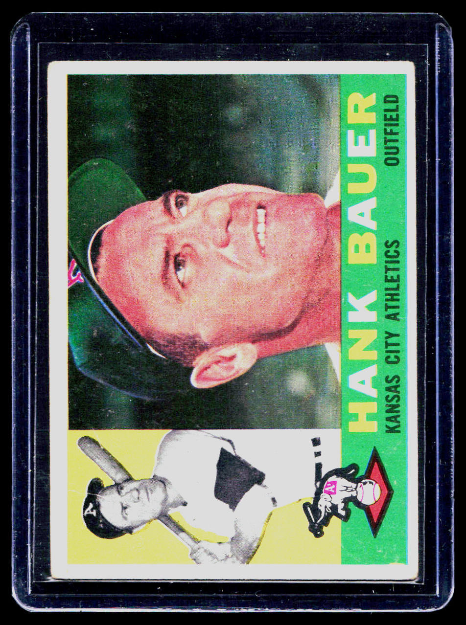1960 Topps VERY GOOD Hank Bauer #262 Kansas City Athletics | eBay