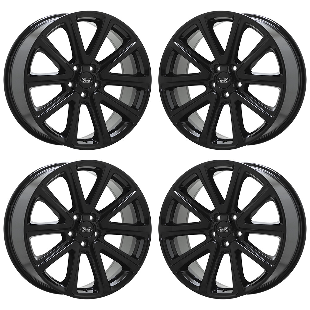 20" Ford Explorer Black wheels rims Factory OEM set 3994 EXCHANGE | eBay