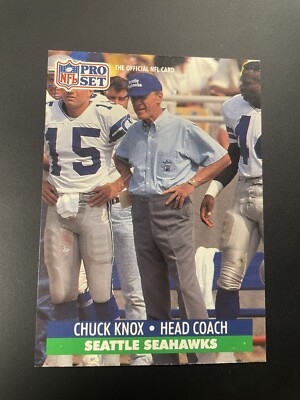 Chuck Knox Seattle Seahawks Head Coach - NFL Pro Set 1991 Card #306 | eBay
