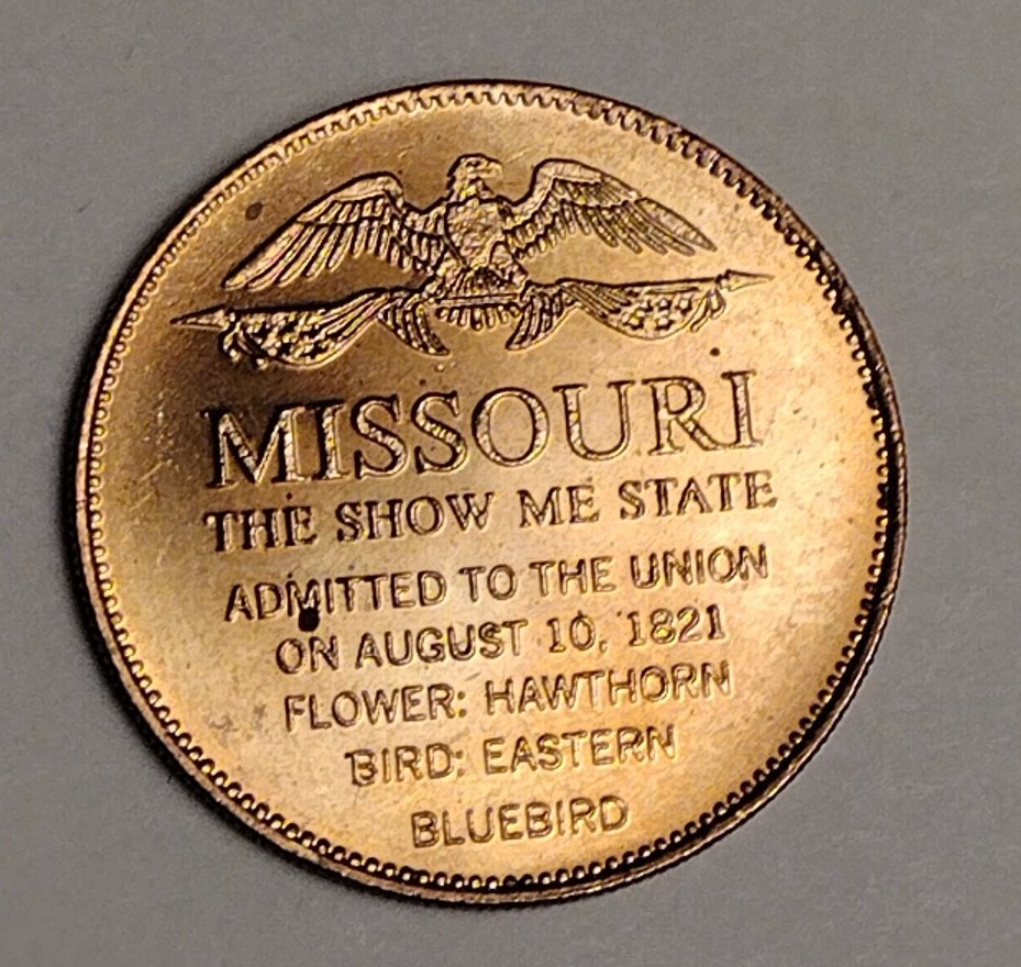 MISSOURI 1969 Shell Oil States of the Union Bronze Game Token Coin | eBay