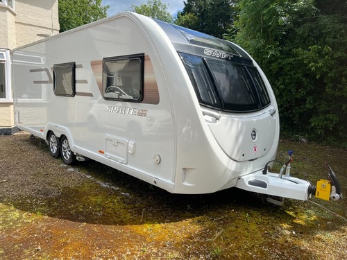 swift sprite Quattro FBSR 6 berth caravan fixed bed 2021 | eBay UK