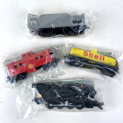 NEW ATLAS TRAIN SHELL OIL HO Scale Diecast Train Set 4 Engine Cars ...