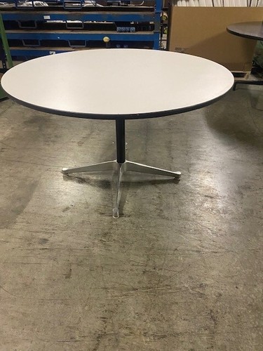 Eames Herman Miller 1970s Aluminum Group Table 48” Round Conference ...