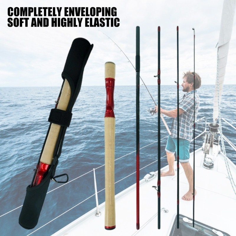 Fishing Poles Sleeves Belt Rod Protector Adjustable Fishing Rod Storage ...