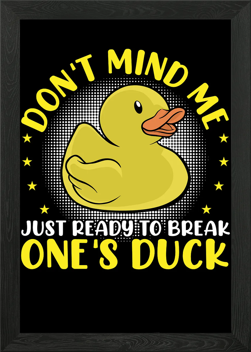 Just ready to break ones d Framed Wall Art Poster Canvas Print Picture ...