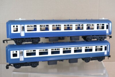 TRIANG BIG BIG TRAIN RV257 O GAUGE BR BLUE WHITE MK2 OPEN COACH oi ...
