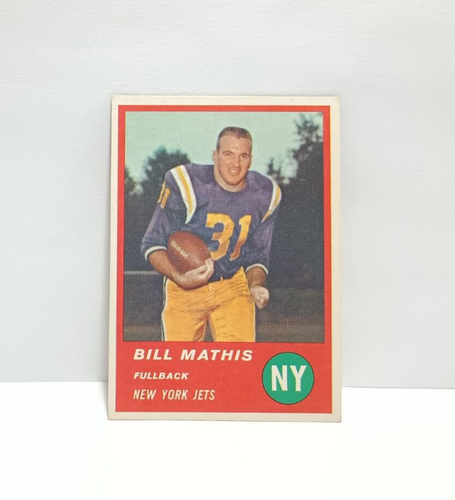 Bill Mathis 1963 Fleer #12 Football Card New York Jets | eBay