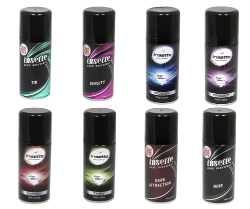 Insette Men's Bodyspray 150ml Case of 12 - Choose from 6 Variants! | eBay