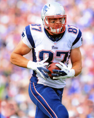 New England Patriots ROB GRONKOWSKI Glossy 8x10 Photo NFL Print Poster ...