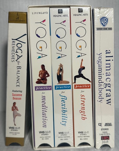 MIXED LOT OF 5 Yoga VHS Tapes Rodney Yee and Suzzane Deason, ALI ...