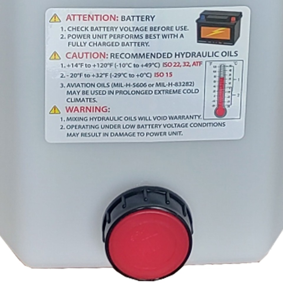 KTI Hydraulics 12VDC Hydraulic Power Unit w/Single Double Acting, 3Qts ...