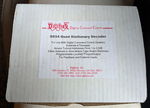 Digitrax DS54 Quad Stationary Decoder Sealed with Booklet | eBay