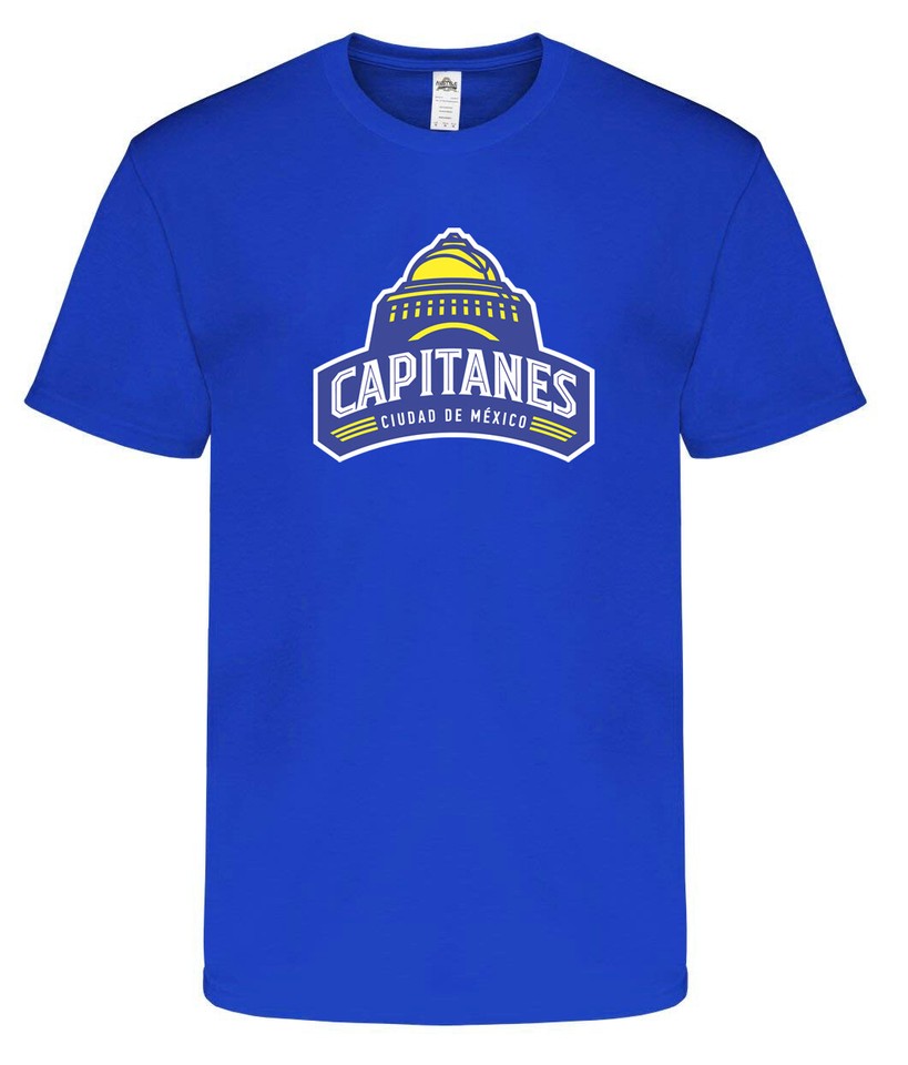 Capitanes Ciudad de Mexico T-Shirt 100% Cotton Multiple Colors Crew ...