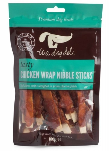 Chicken Wrap Nibble Sticks - Dog Treats from the Dog Deli, Ideal ...