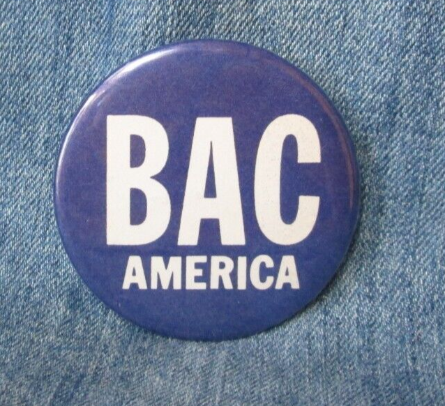 Vintage BAC AMERICA 2.25" Pinback Pin Button 1970's B4 | eBay