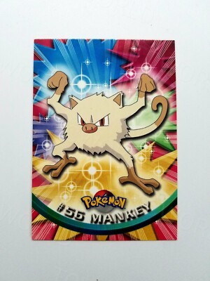 Pokémon Topps Trading Cards (Series 1) #56 "Mankey" NMint-Mint | eBay