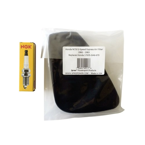 Air Filter for Honda Express 1982 1983 NC50 with SPARK PLUG, New ...